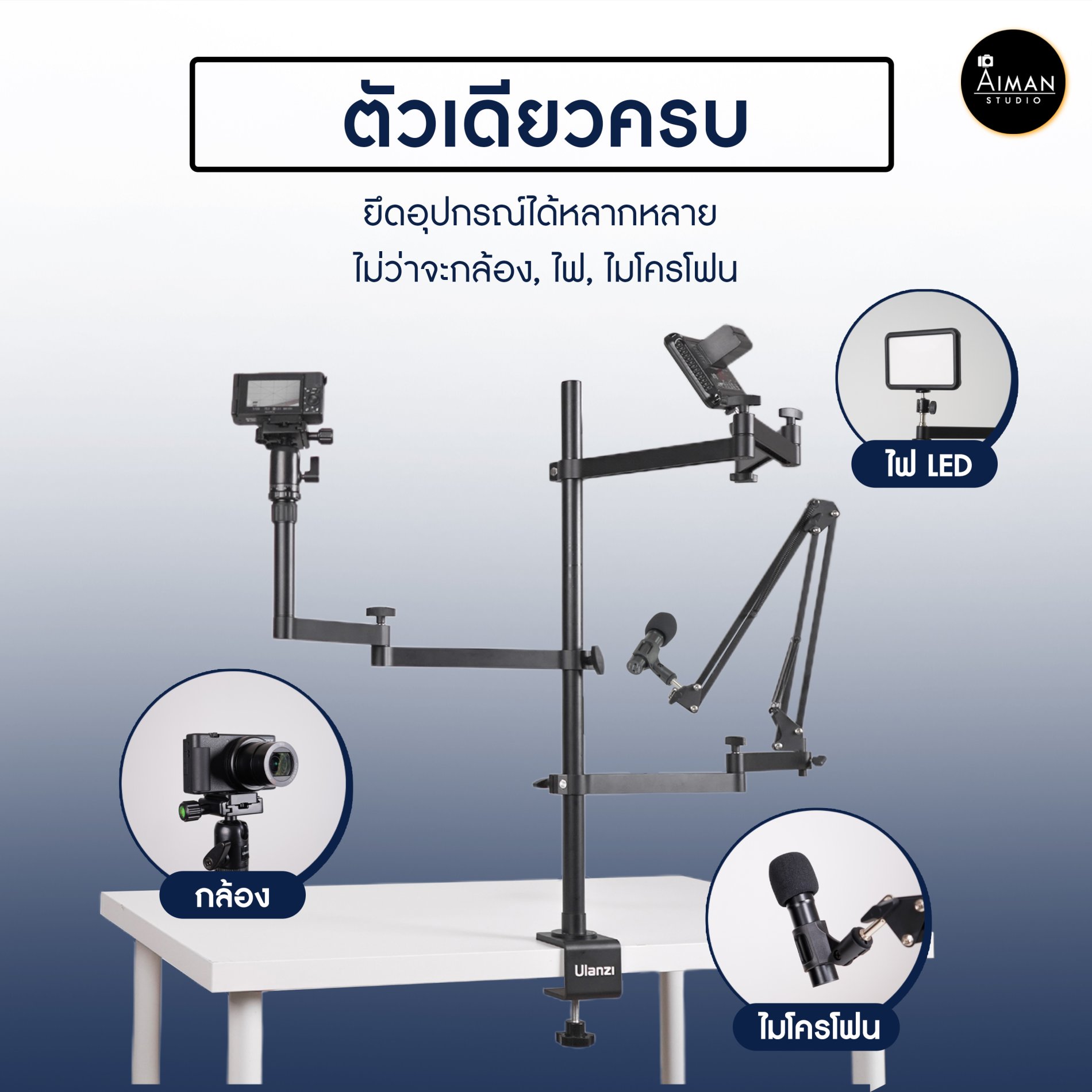 5 เหตุผล ที่ขาตั้งยึดโต๊ะอเนกประสงค์ Ulanzi Universal Desktop Stand ตอบ ...